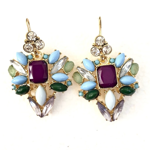 Lee Angel | Jewelry | Lee By Lee Angel Purple Blue Crystal Drop Earring ...